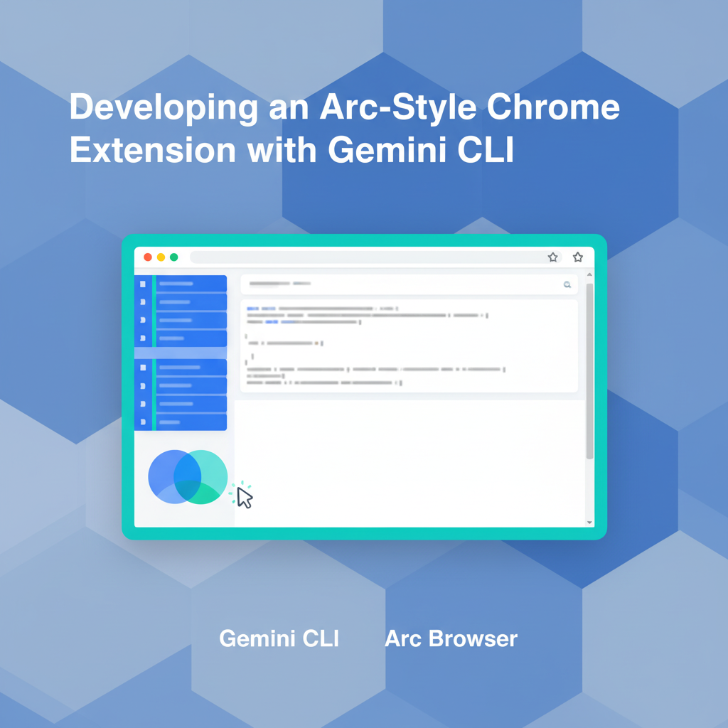 [Gemini CLI] My Experience Developing an Arc-Style Chrome Extension with Gemini CLI | Tai's Life